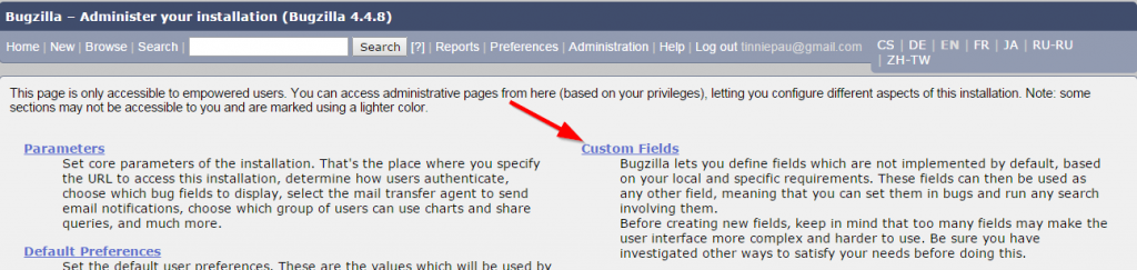Bugzilla: Add a Custom Field – devZing Knowledge Base