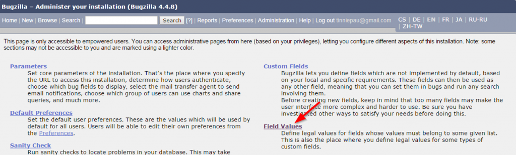 Bugzilla: Adding Field Values: Resolution – devZing Knowledge Base Bugzilla: Adding Field Values: Resolution – devZing Knowledge Base