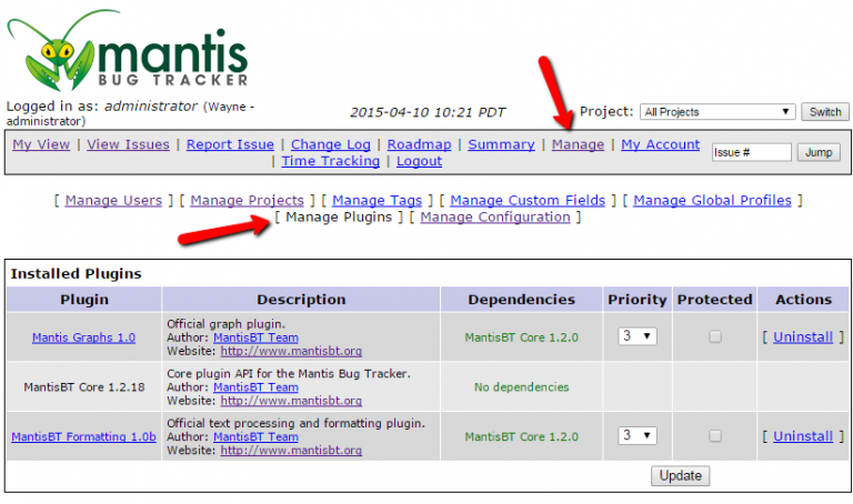 MantisBT: Github Integration – devZing Knowledge Base