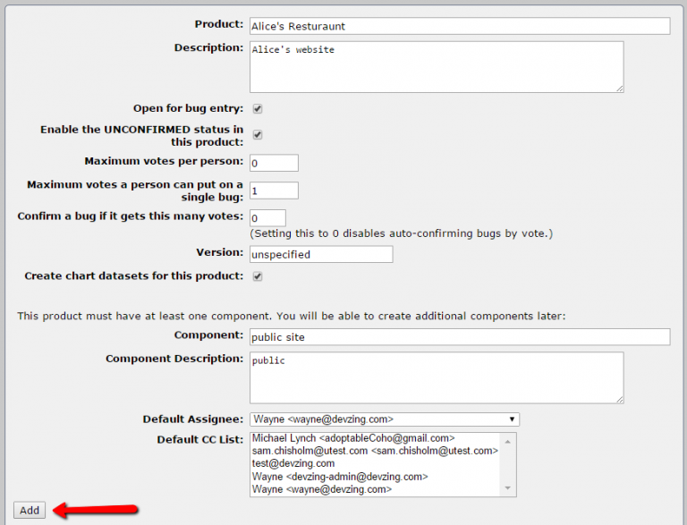 Bugzilla: Setting up security/permissions – devZing Knowledge Base